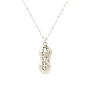 LEE RENEE Peanut Necklace - Silver