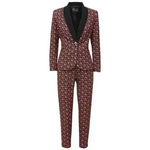 Layo G Stretch Patterned Suit Set — & Coral Pattern