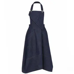 METAMORPHOZA Avant-garde Denim Pinafore Dress - Blue