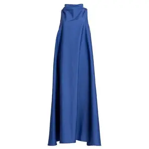 BIANCA POPP Bell Dress Long In Cotton - Blue