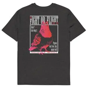 ANCHOR & CREW Fight Or Flight Club Editions" Organic Cotton T-shirt - Black
