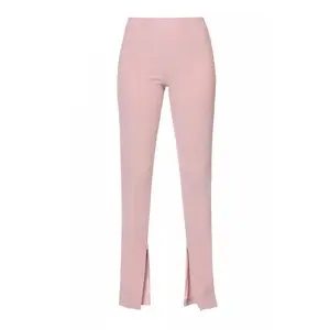 AGGI BY HALEWSKI Iggy Dirty Slim Fitted Pants With Slits Long - Pink