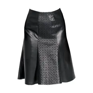 MAISON BOGOMIL Flared Leather Skirt - Black
