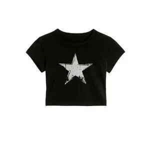 OTHER UK Star Shrunken T-shirt - Black