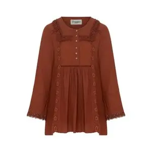 THISISU COLLECTION Milan Mini Dress Tobacco - Brown