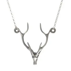 LEE RENEE Deer Necklace - Silver