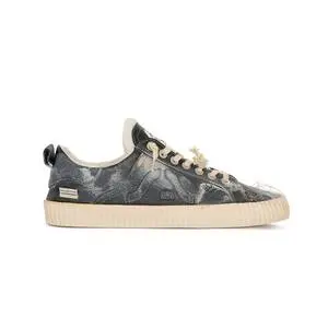 SPRINGA | UNIQUE VULCANIZED SNEAKERS ITALIAN HANDMADE Wavy Leather Embroidery Vintage Sneakers - Black