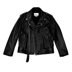 HEGARTY Leather Biker Jacket - Black