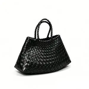RIMINI Hand Woven Tote 'adelina - Black