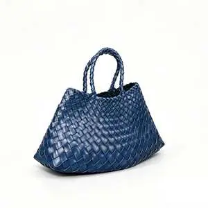 RIMINI Hand Woven Tote 'adelina - Blue
