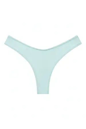 MONTCE Seafoam Silkie Lulu Zig-zag Stitch Bikini Bottom - Blue