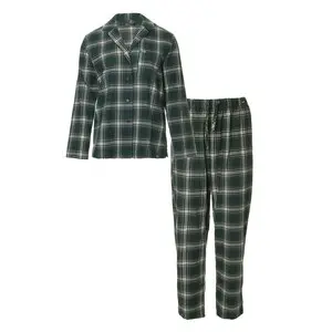 PRETTY YOU Plaid Pyjama Set - Green