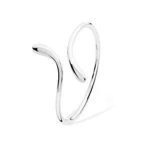 LUCY QUARTERMAINE Snake Drop Bangle - Silver