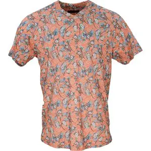 LORDS OF HARLECH Maze Blossom Canvas Coral - Orange