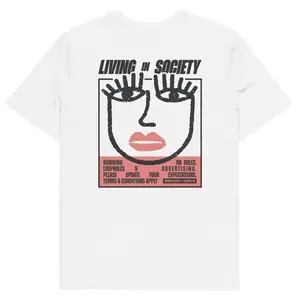 ANCHOR & CREW Six Living In Society Editions Organic Cotton T-shirt - White