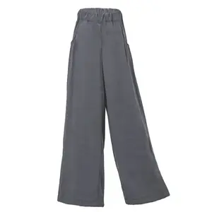 CEVA CU DICHIS Elastic Waist Trousers In Light Vegan Silk