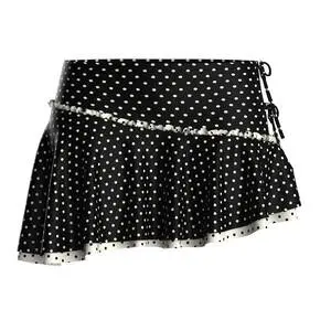BLACKBOUGH SWIM Louise Ruffled Skort / Love Noir - Black