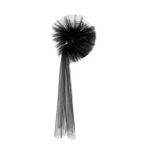 LIA ARAM Tulle-accented Corset - Black