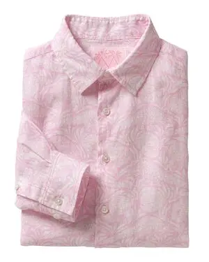 PINK HOUSE Linen Shirt Pangolin - Pink