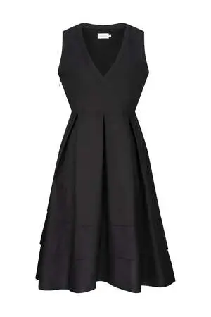 DREF Brisk Pleated Dress - Black