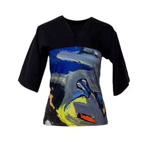 ARTISTA Bird Printed Top - Blue