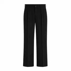 LUROQ LONDON Tailored Pleat Trousers - Black