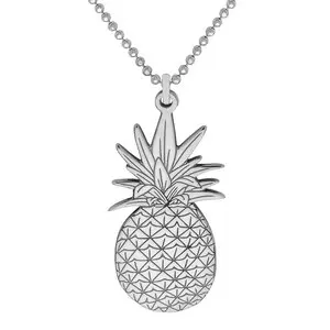 CARTERGORE Small Pineapple Pendant Necklace - Silver