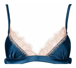 NOBLESSE OBLIGE Luna Bralette Petrol - Blue
