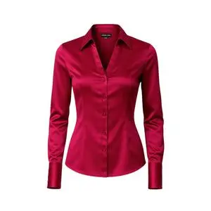 MADISON / SAVILE Rose Haven Fitted Satin Shirt Two