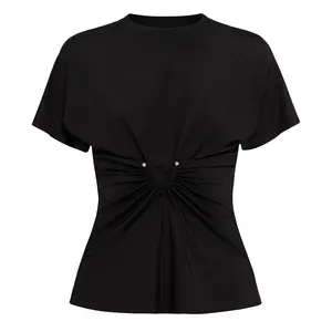 NISSA Short-sleeve Top - Black