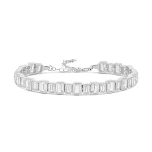 SHYMI Mix Bezel-set Tennis Bracelet - Silver