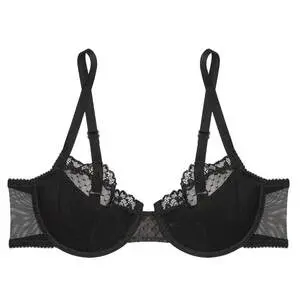 VERDANT INTIMATES Dot Mesh Demi Molded Bra