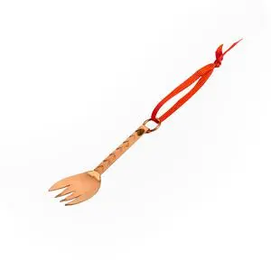 ANATOLIACRAFT Handmade Pure Copper Miniature Pasta Fork