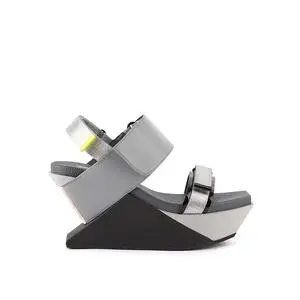 United Nude Silver / Black / Grey Delta Run Wedge Steel - Silver/black/grey