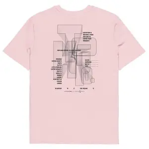 ANCHOR & CREW X Gustatory Organic Cotton Embroidered T-shirt - Pink