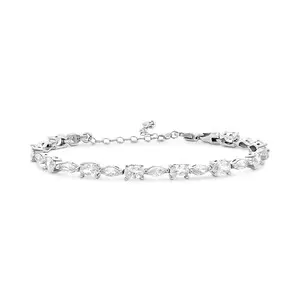 SHYMI Marquise Oval Tennis Bracelet - Silver