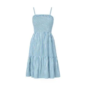 YUMI Stripe Cotton Mini Sun Dress - Blue