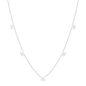 DYAMKA Five Diamonds Necklace White Gold - Silver