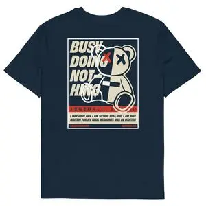 ANCHOR & CREW Navy Four Busy Doing Nothing Editions Organic Cotton T-shirt - Blue
