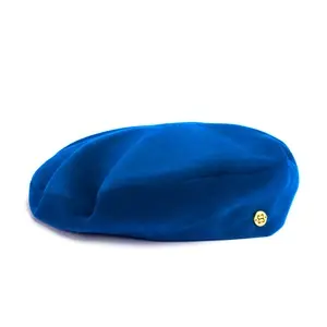 SIBI HATS Audrey Cobalt Velvet Beret Hat