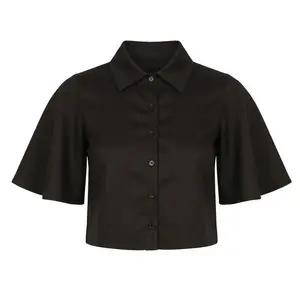 ASHITA FERNANDES Tailored Silhouette Button-up Shirt - Black