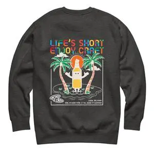 ANCHOR & CREW Organic Cotton Graphic Sweatshirt - Black