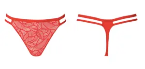 BOTT LINGERIE Lace Thong La First Hot - Red