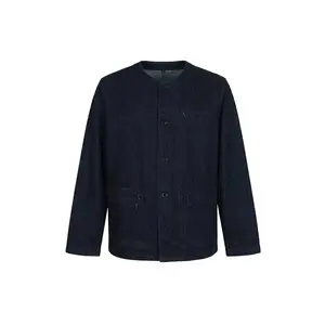 MODENAIRE Collarless Jacket Relaxed Fit Structured Utility