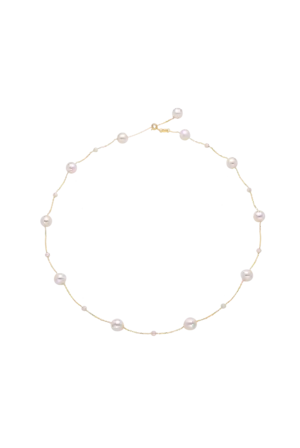 LISA&CO. Necklace Pearl Drip Drop S - Silver