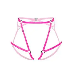 MONIQUE MORIN LINGERIE Frisson Harness Electric Magenta - Pink
