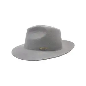 DORIA 1905 Pearl Smooth Lapin Felt Drop Hat - Grey