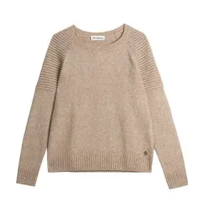 BEL CASHMERE Neutrals Motorbiker Cashmere Sweater Jaspe - Beige