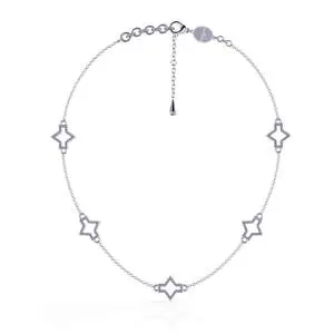 LINDA FIORE Starlite Necklace - Silver