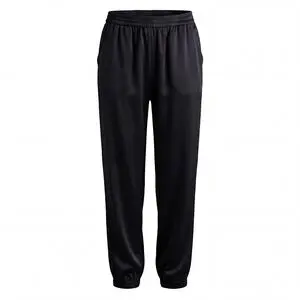 VIMISSIA Bubble Silk Jogger Pants - Black